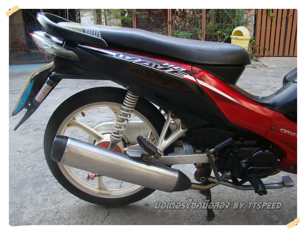 Honda Wave 110i สีดำ-แดง ชุดสีสภาพ 70% | TTSPEED.COM