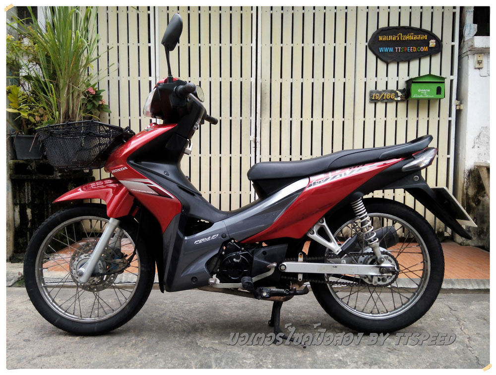 Honda Wave 110i สตาร์ทเท้า สีแดง-ดำ จดปี 52 | TTSPEED.COM